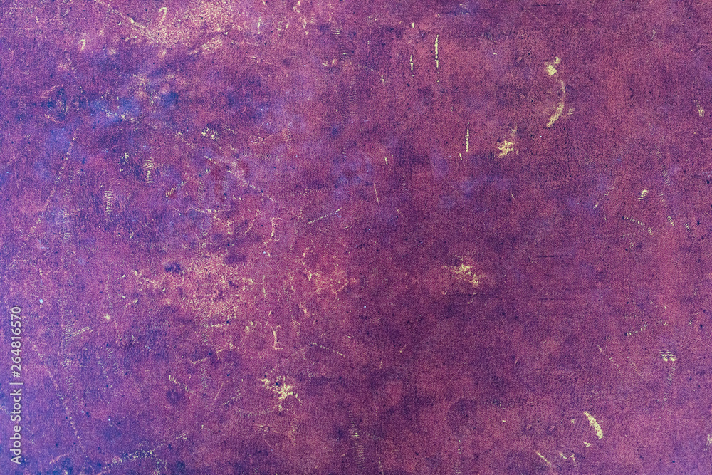 Structure of an old cover of books of red color with time marks in the ...