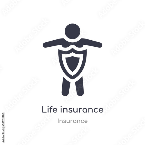 life insurance icon. isolated life insurance icon vector illustration ...