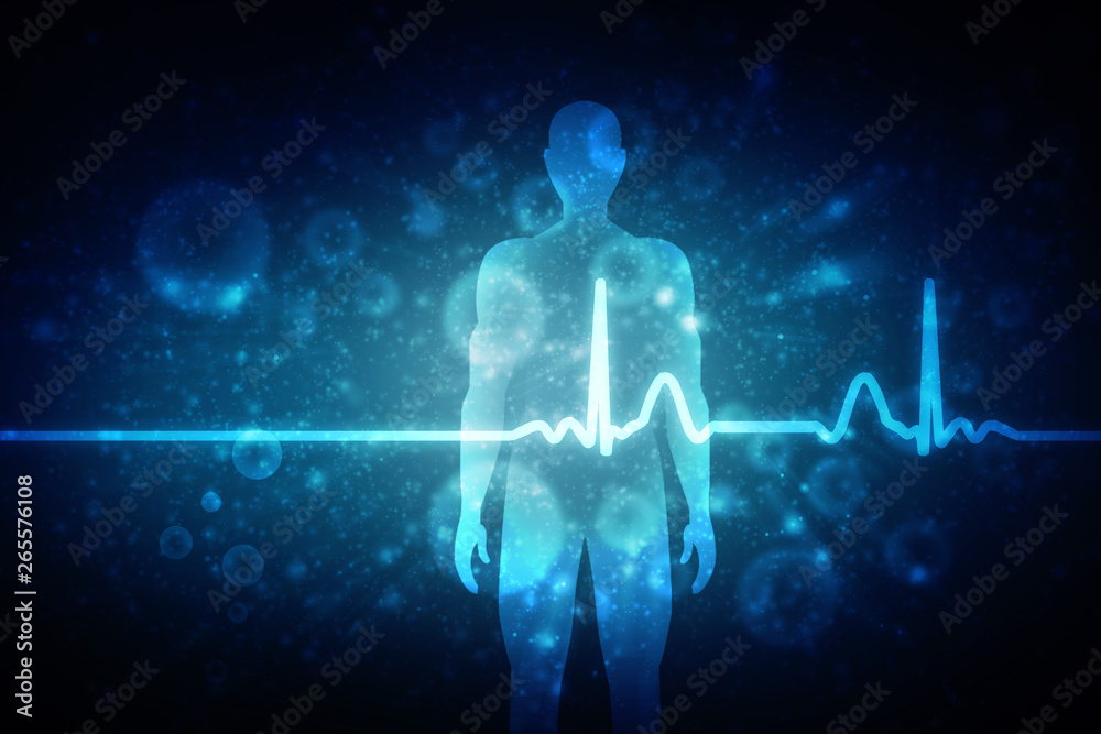 2d illustration Human Male Muscle Body Stock Illustration | Adobe Stock