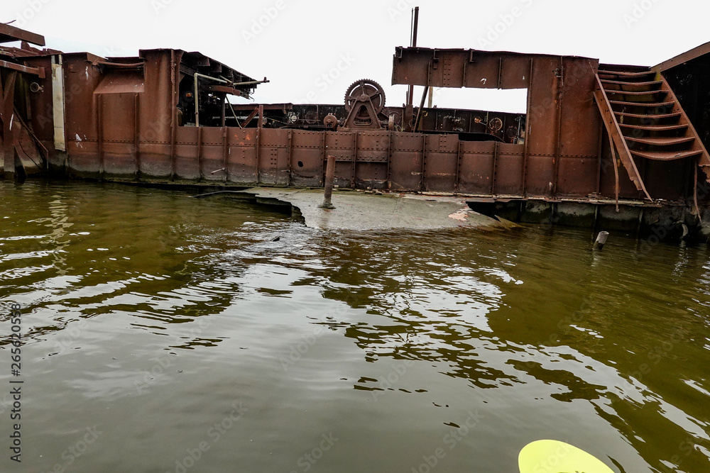 Stock-Foto „Mallows Bay, Maryland USA The ghost fleet of Mallows Bay, a ...
