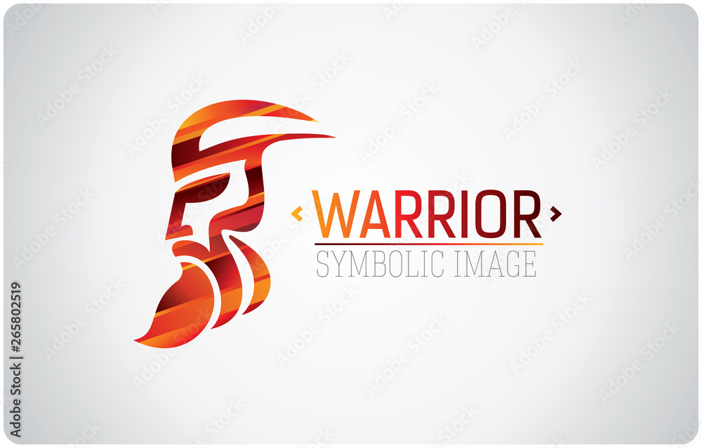Symbolic picture of a profile man's face, in a symbolic form. Stock ...