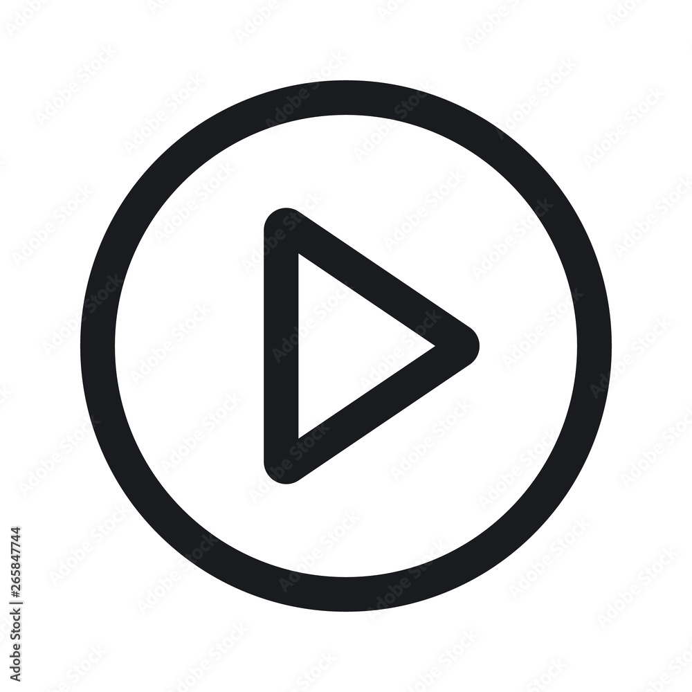 play video icon Stock Vector | Adobe Stock