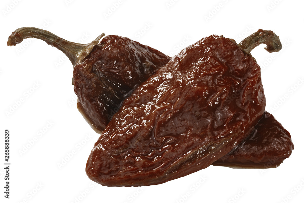 Chipotle en adobo, top view, paths Stock Photo | Adobe Stock