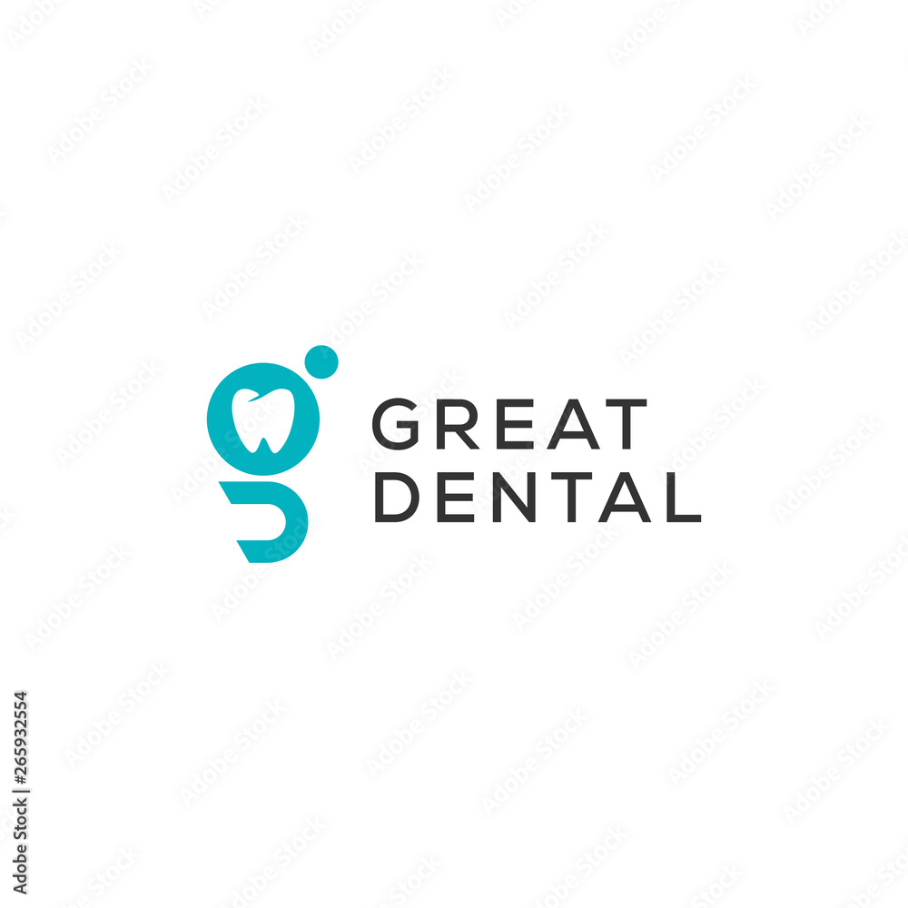 G letter dental logo design Stock Vector | Adobe Stock