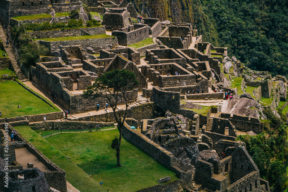 Foto de Stock Machu Picchu, the lost city of the Incas. Machu Picchu is ...