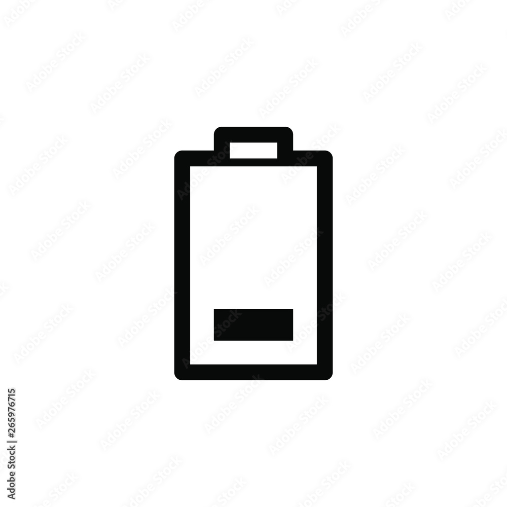 Low Battery vector border icon. This icon use for admin panels, website ...