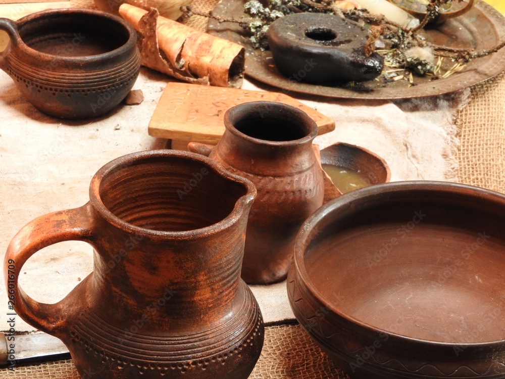 National traditional decoration of the ceiling and walls of the ...