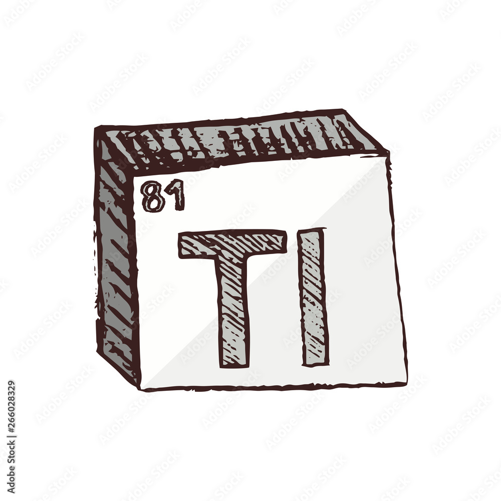 Vector three-dimensional hand drawn chemical white shiny symbol of ...