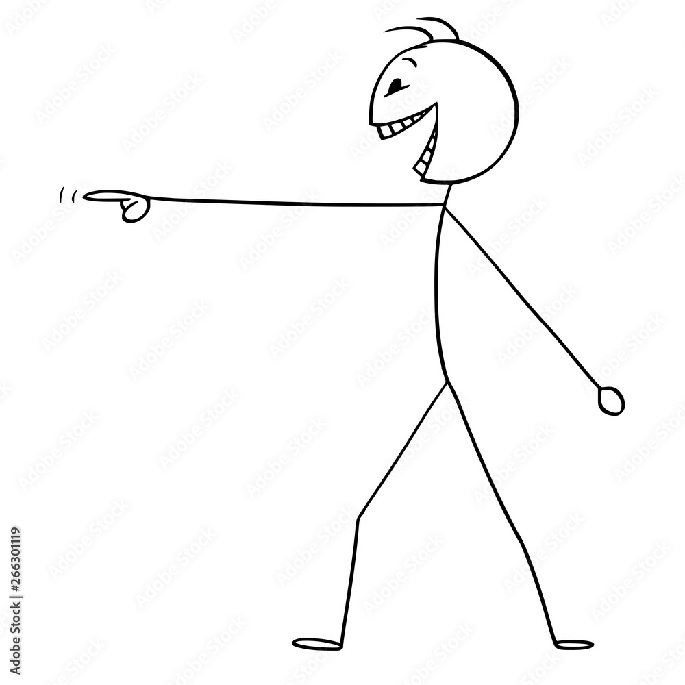 Vector de Stock Vector cartoon stick figure drawing conceptual ...
