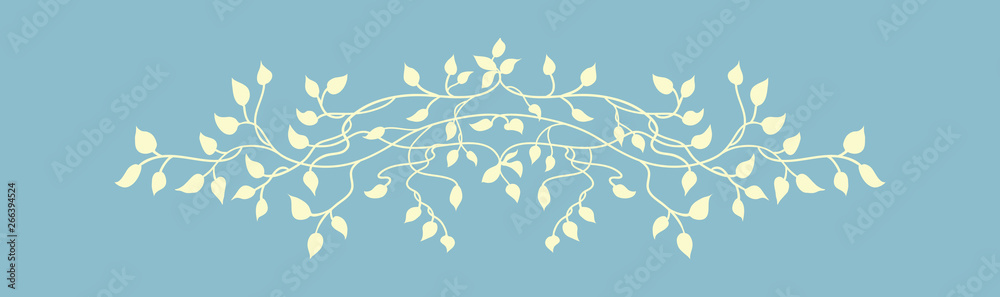 Ivy vine design with leaves in background decoration or book chapter ...