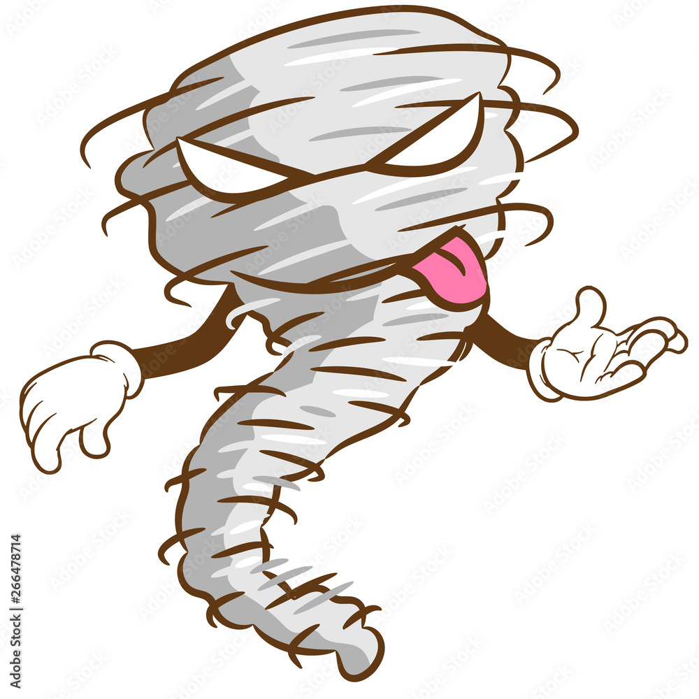 Tornado vector cartoon Stock Vector | Adobe Stock