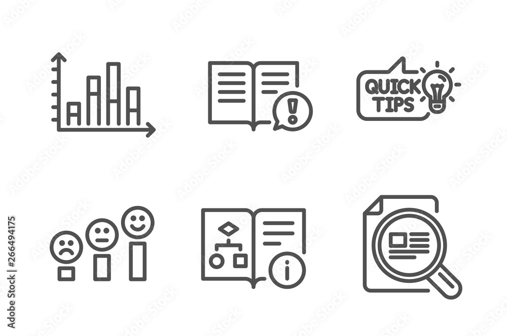 Technical algorithm, Education idea and Diagram graph icons simple set ...