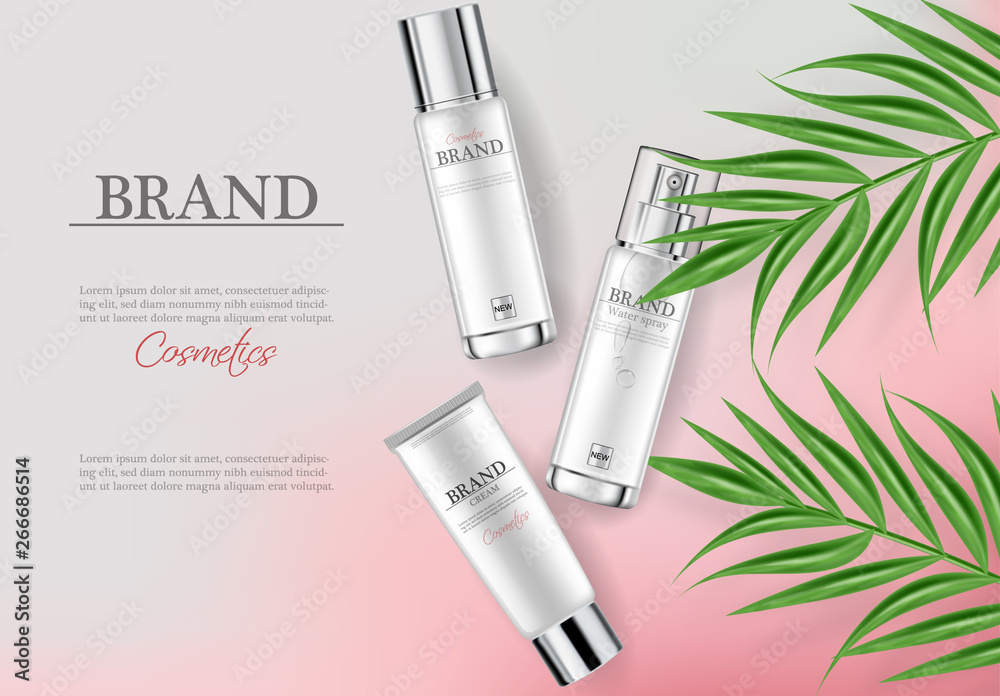 Cosmetics cream moisturizer hydration Vector realistic. Product ...