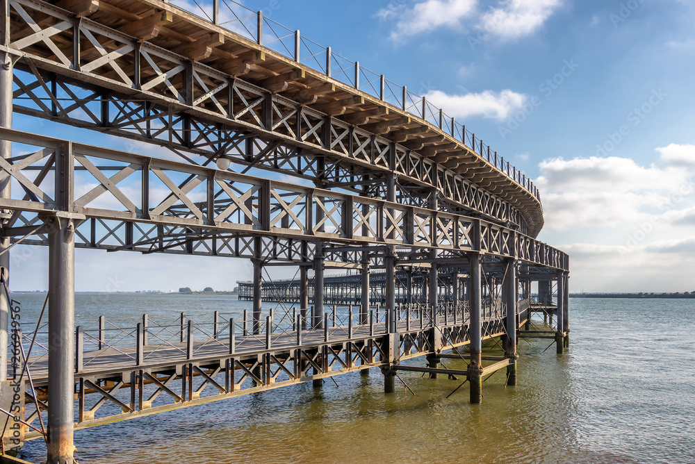 Mining pier of Riotinto Co., known as the Tinto Dock "Muelle del Tinto ...