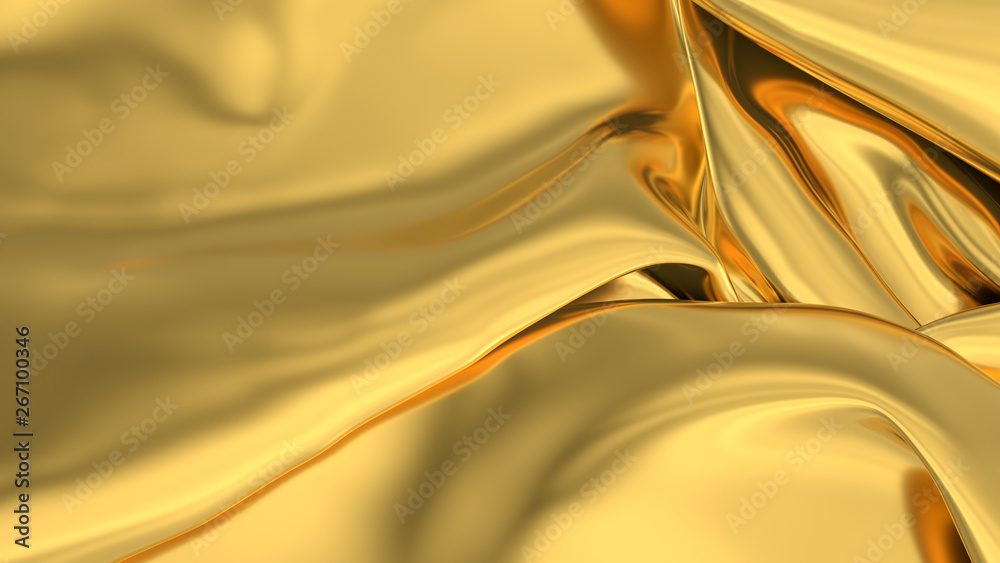 Gold satin or silk background. Gold digital fabric background. Gold ...