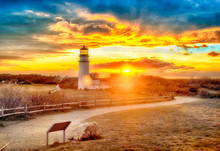 Lighthouse With Lens Flare Free Stock Photo - Public Domain Pictures