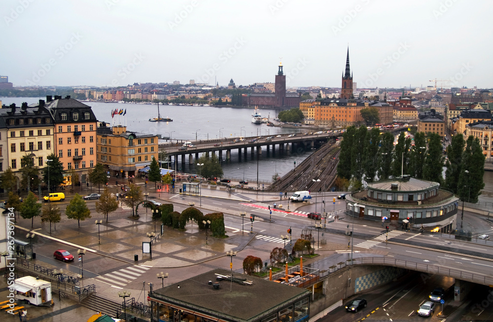 Stockholm in the raining weather, Sweden Stock Photo | Adobe Stock
