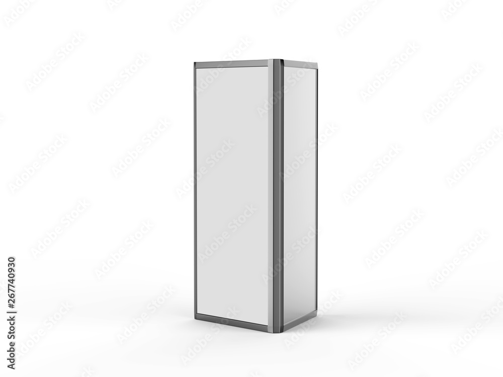aluminum triangular booth display tower, 3 sided display stand rack ...