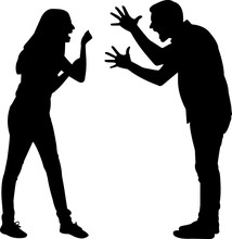 Angry Man Shouting Silhouette Free Stock Photo - Public Domain Pictures