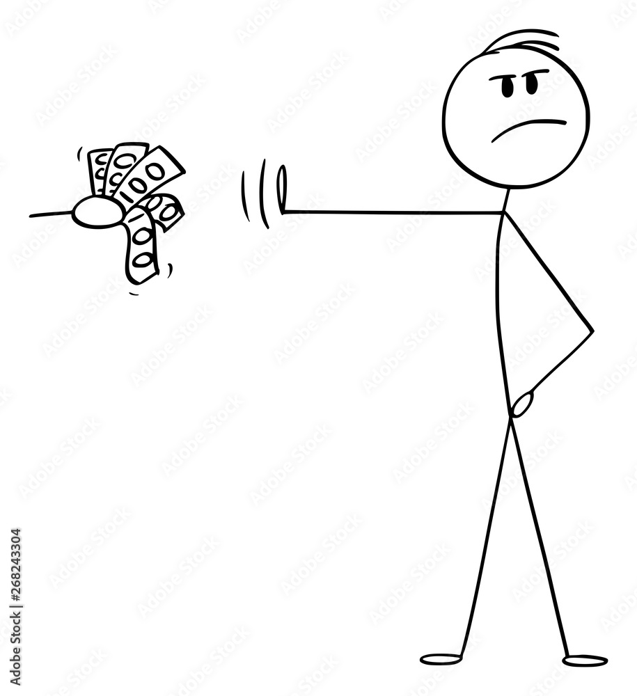 Vector cartoon stick figure drawing conceptual illustration of ...