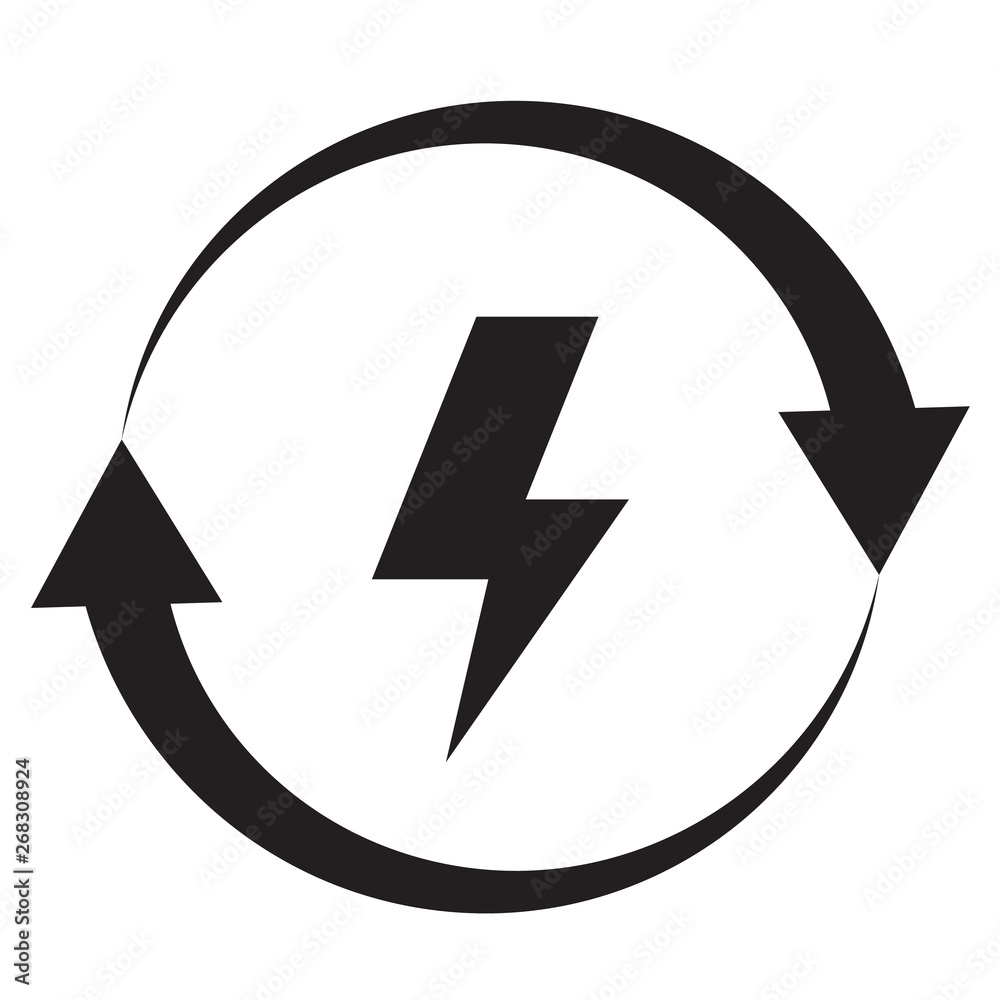 energy icon on white background. flat style. energy icon for your web ...