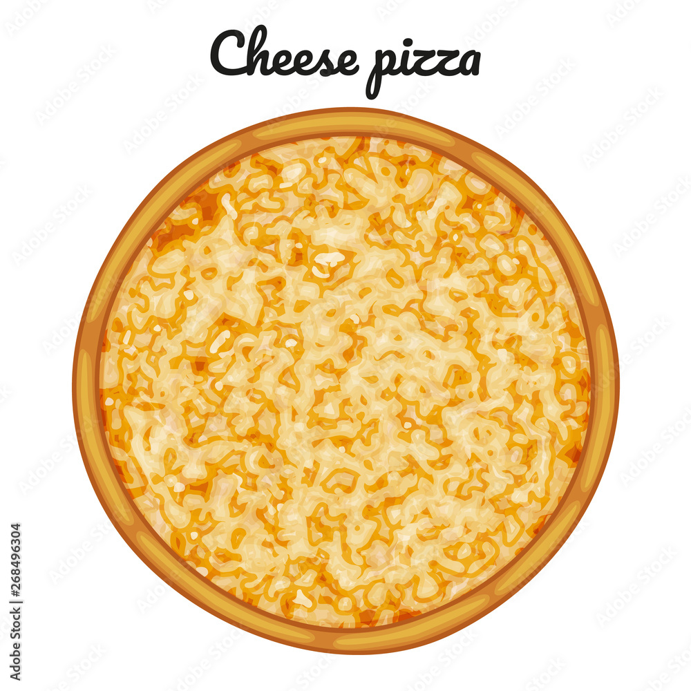 Cartoon Cheese Pizza Cartoon Pizza Slice Delicious Cheese Royalty Free