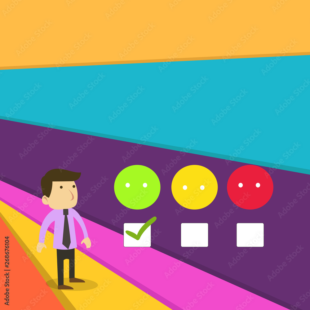 White Male Questionnaire Survey Choice Checklist Satisfaction Green ...