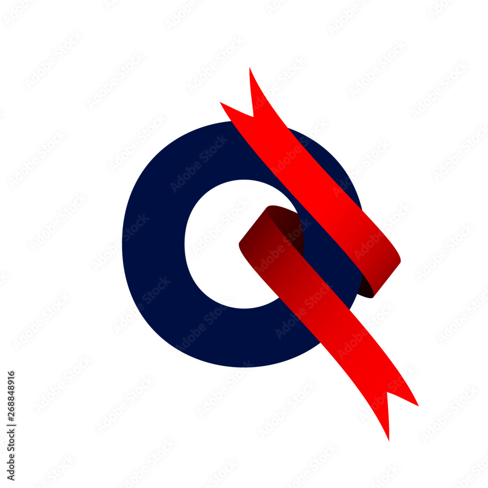 Red ribbon scrolls set label font tag art gradient shadow numbers ...