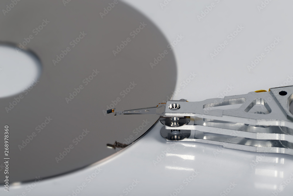 3.5 "hard drive and magnetic reader Stock Photo | Adobe Stock