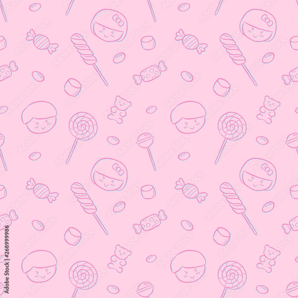 Sweets Candy Cartoon Wallpaper