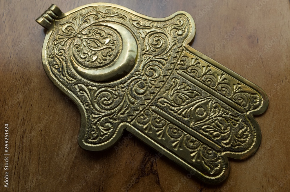Photo Stock Hamsa hand amulet, religious talisman bringing fortune ...