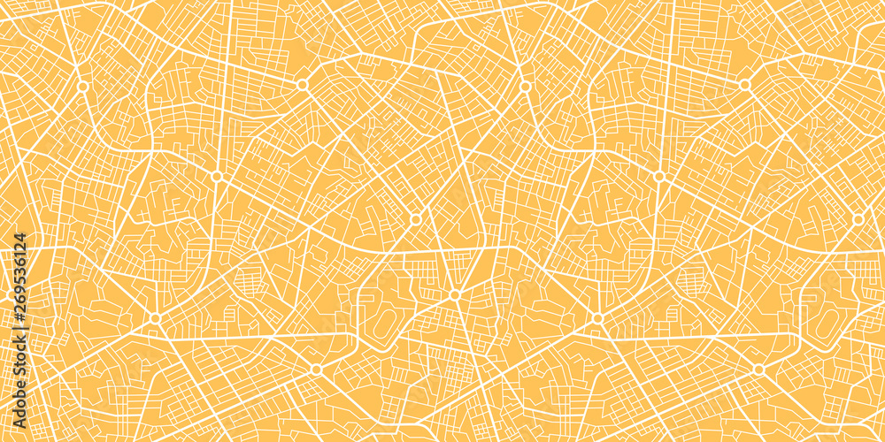 Seamless map city plan. Stock Vector | Adobe Stock