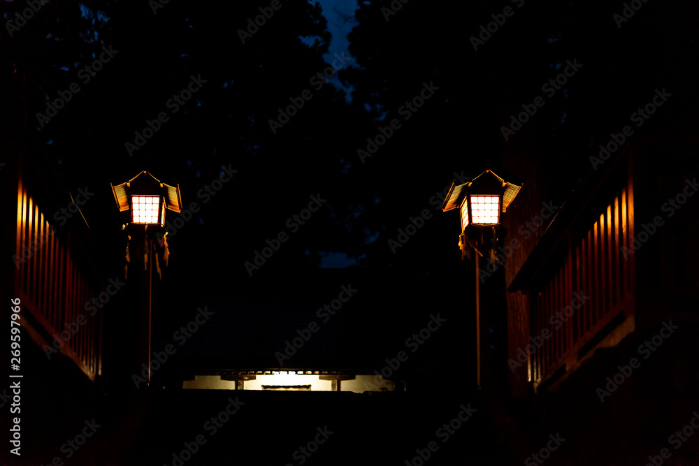 Higashiyama Hakusan Shrine in Takayama, Gifu Prefecture in Japan with ...