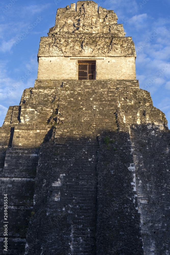 Jaguar Temple Citadel Ancient Mayan Civilization Ruin at Plaza Central ...