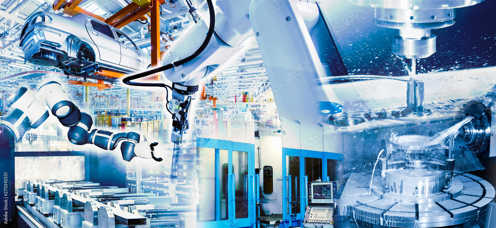 Moderne Produktion im Industrieunternehmen Stock Photo | Adobe Stock