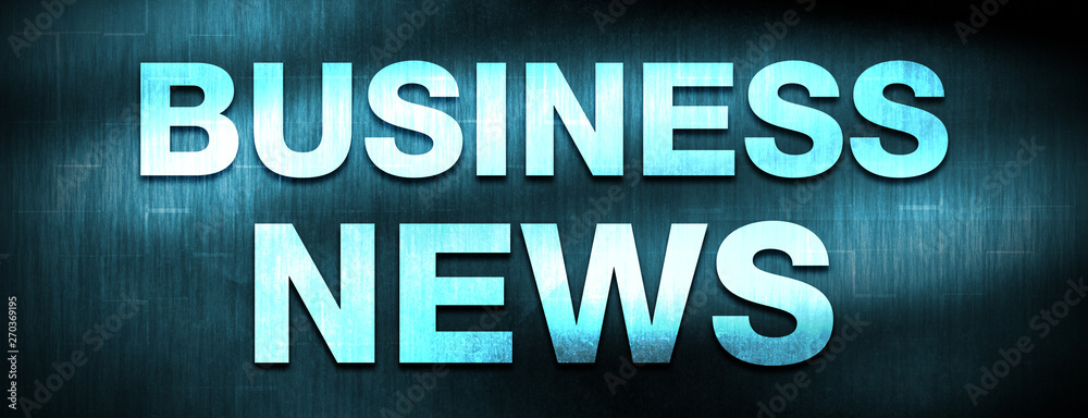 Business News abstract blue banner background Stock Illustration ...