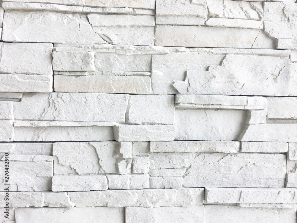 Seamless texture of white decorative stacked stone, natural stone ...