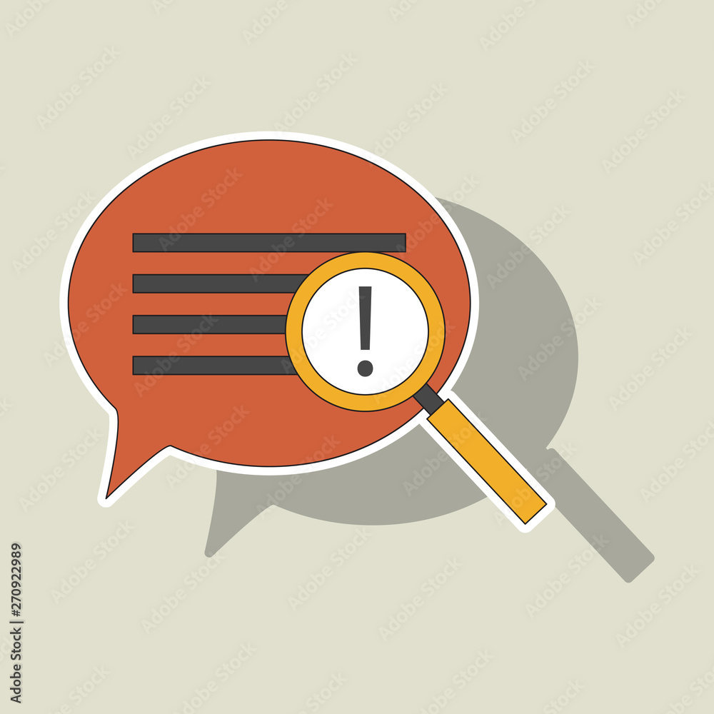 Sticker Instagram comment icon vector, Message sign, post symbol, UI ...