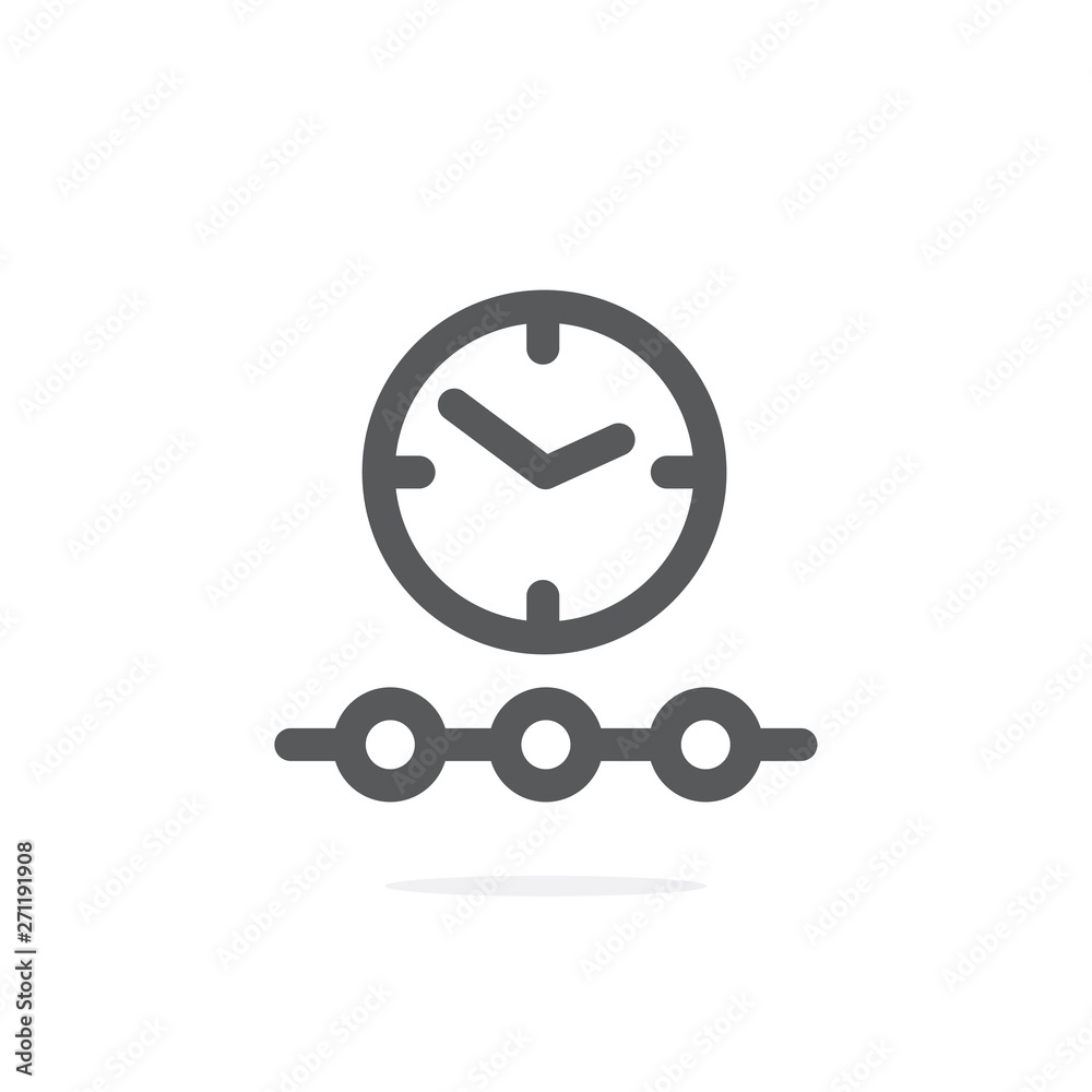 timeline icon white