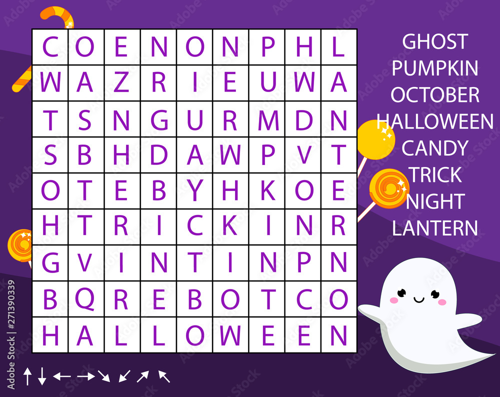 Educational game for children. Word search puzzle kids activity ...