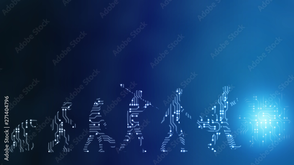 Future evolution change of human resources employee work labor ...