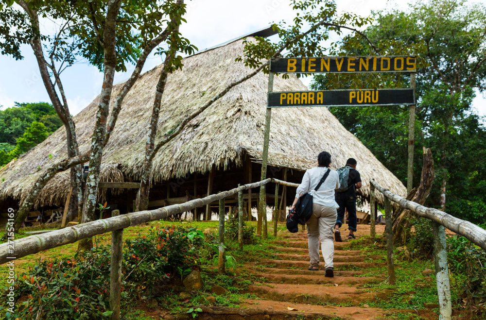 Embera Ethnic Group Community, Chagres River, Chagres National Park ...