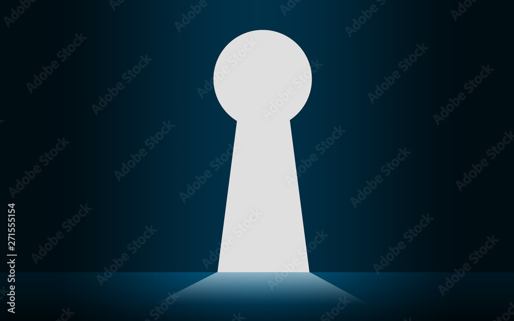 Keyhole in the wall Stock Photo | Adobe Stock