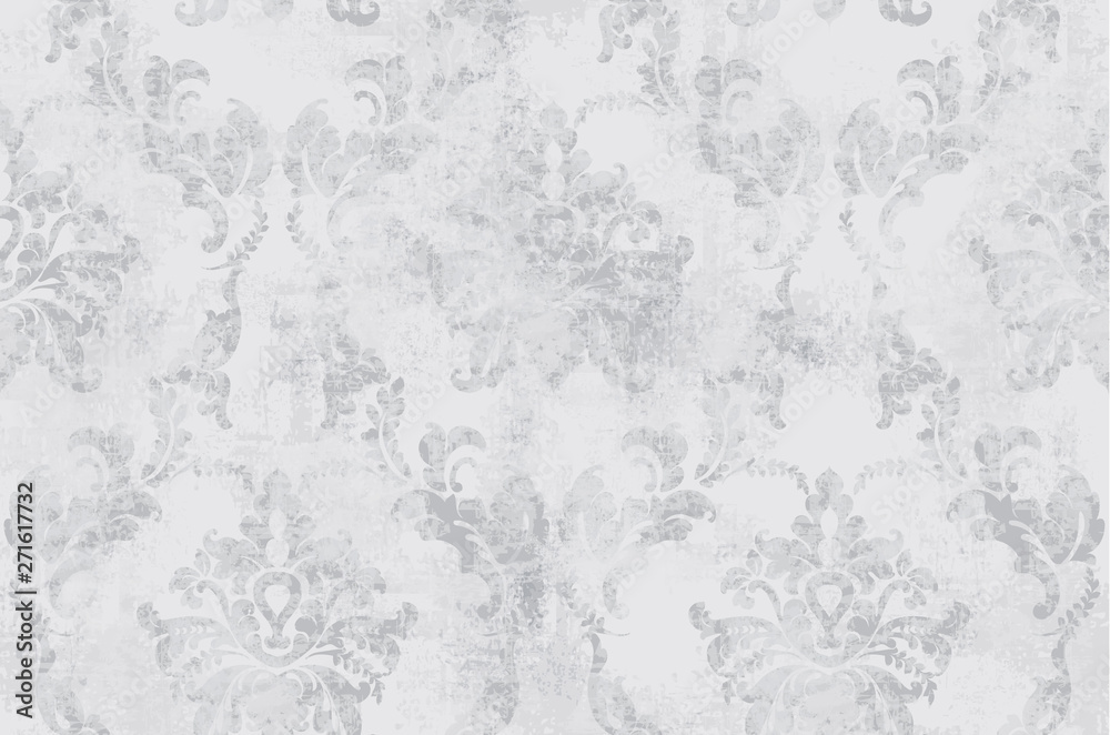 Baroque texture pattern Vector. Floral ornament decoration. Victorian ...