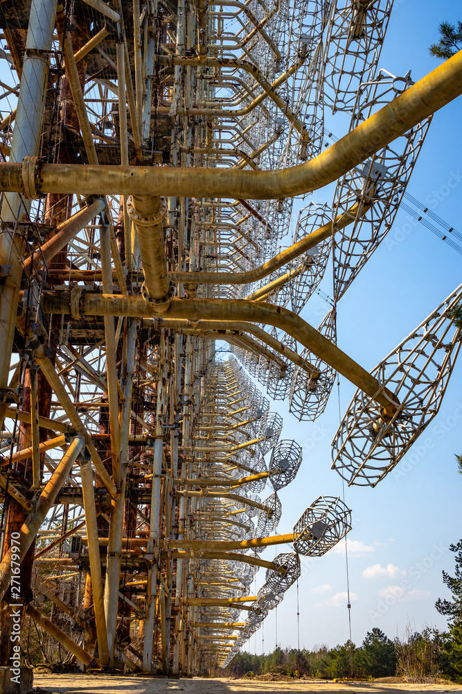 duga soviet military radar array to detect incoming nuclear war heads ...