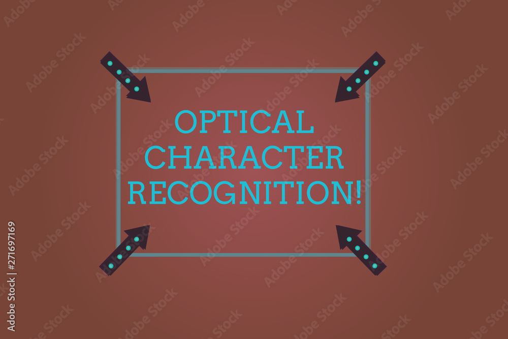 Word writing text Optical Character Recognition. Business concept for ...