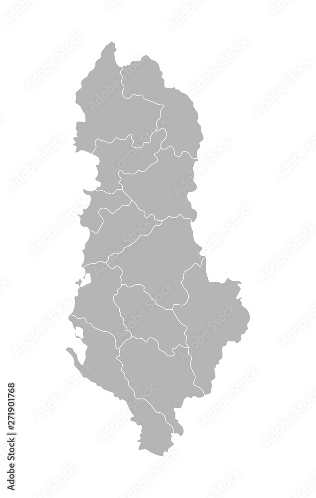 Vector isolated illustration of simplified administrative map of ...