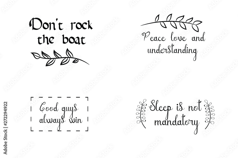 Peace, love, and understanding, Don’t rock the boat, Sleep is not ...