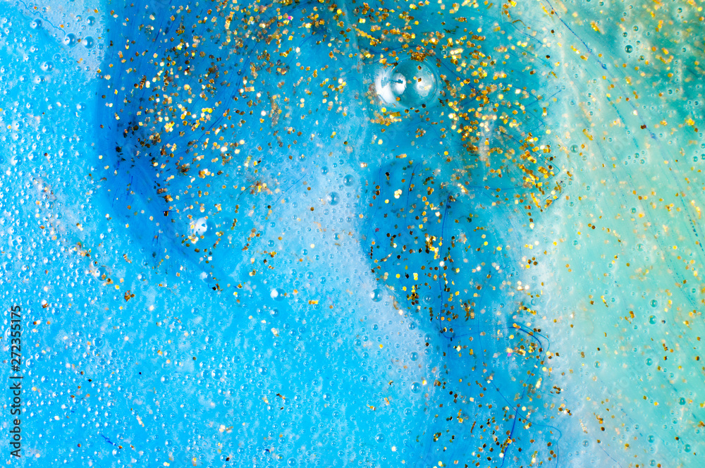 Background slime with golden glitter Stock Photo | Adobe Stock