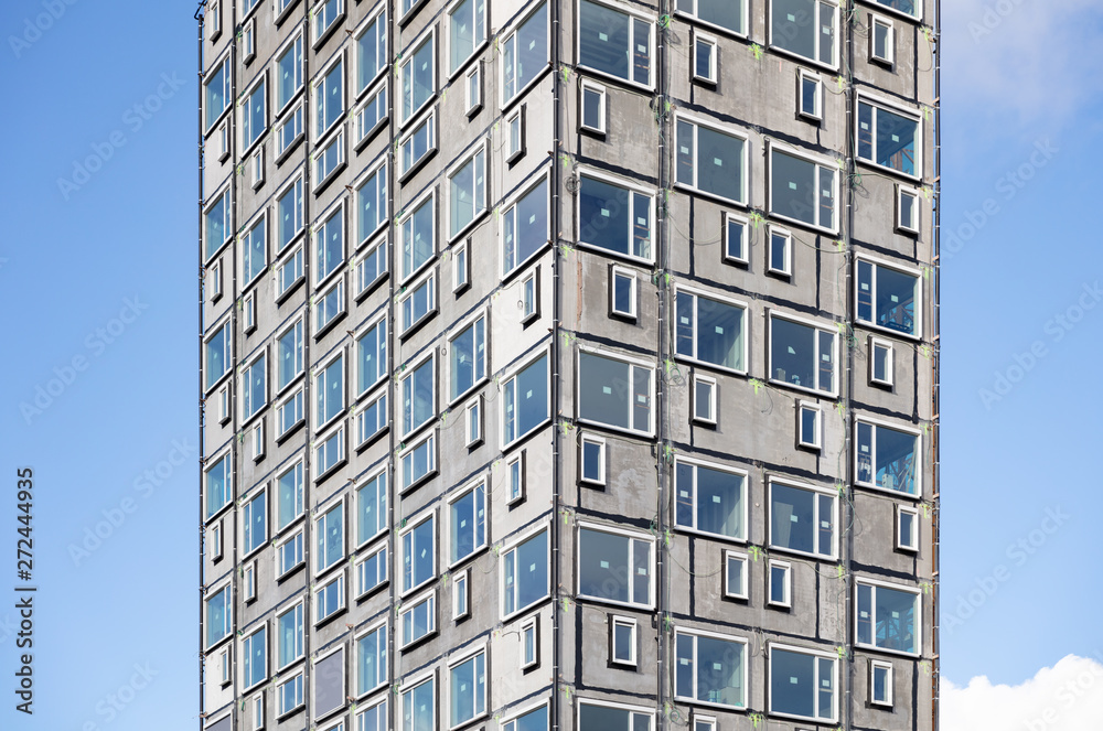 Skyscraper under construction Stock Photo | Adobe Stock